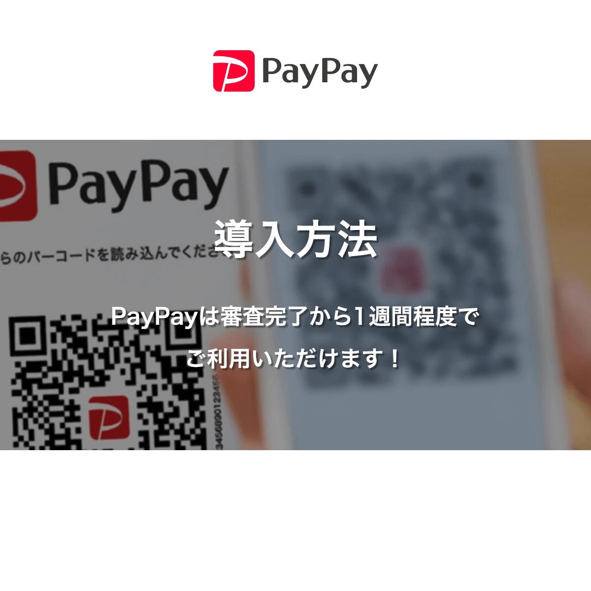 導入の流れ（実店舗決済） - PayPay